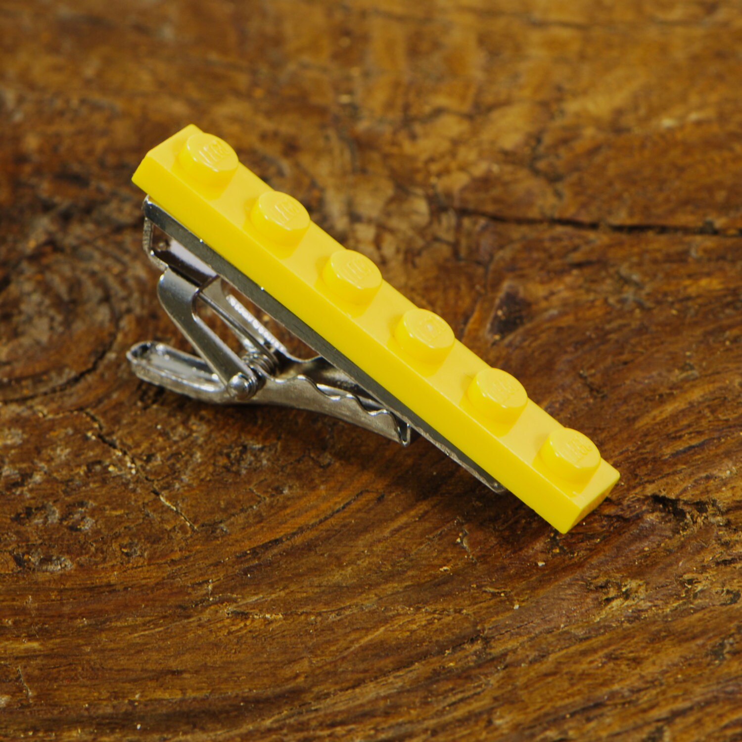Wedding Gift Mens Tie Clip Skinny Yellow Tie Clip - Etsy