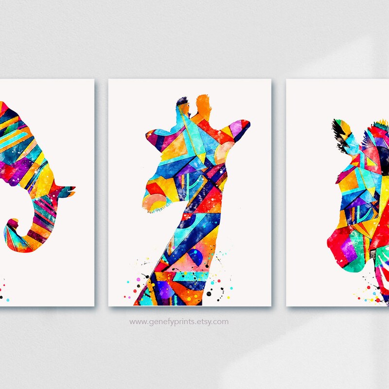 Abstract Animal Art - Etsy