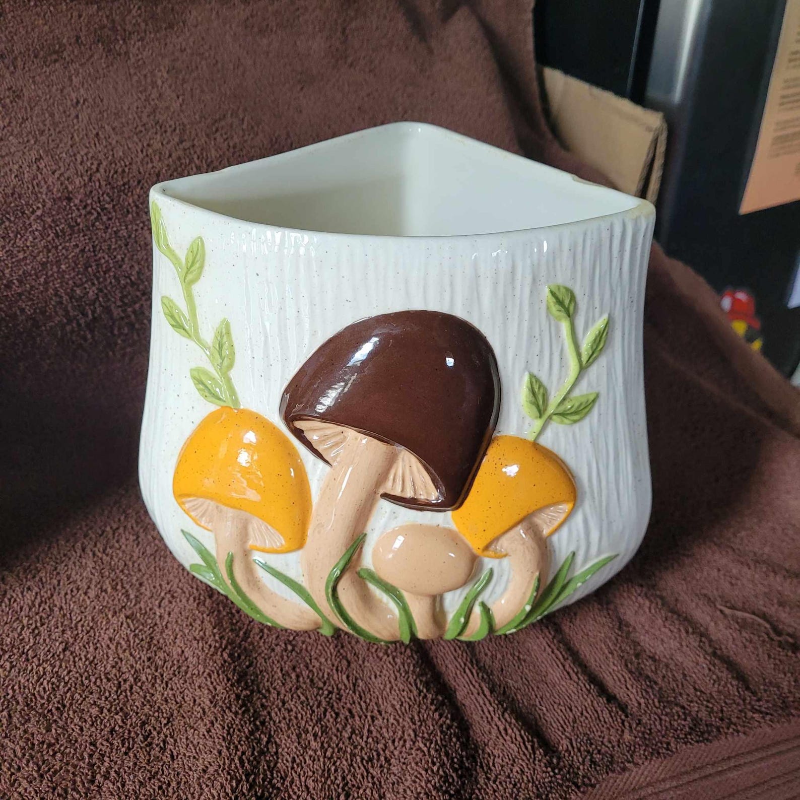 Vintage Mushroom Carousel 4 Section Divided Canister Set With Tray ...