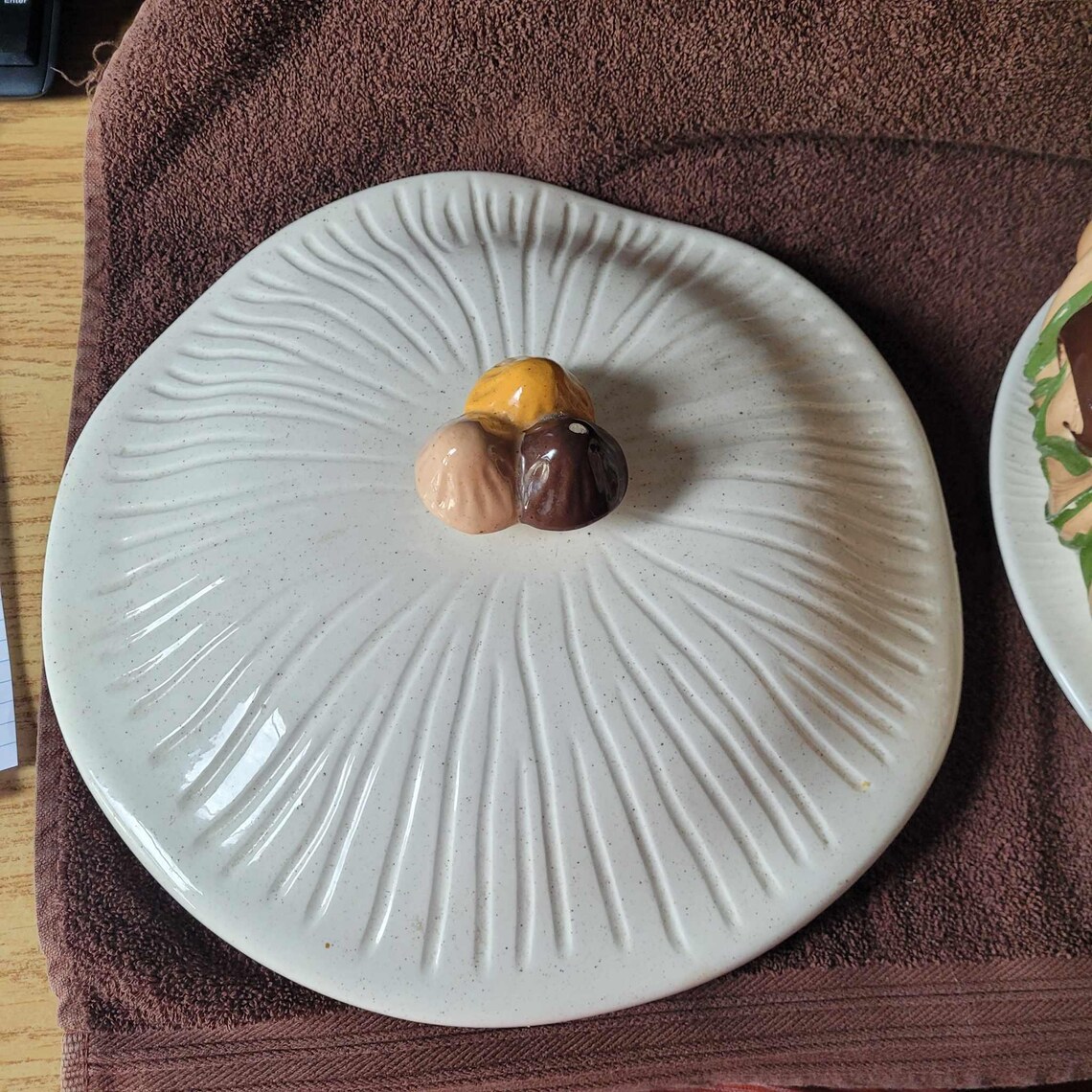 Vintage Mushroom Carousel 4 Section Divided Canister Set With Tray ...