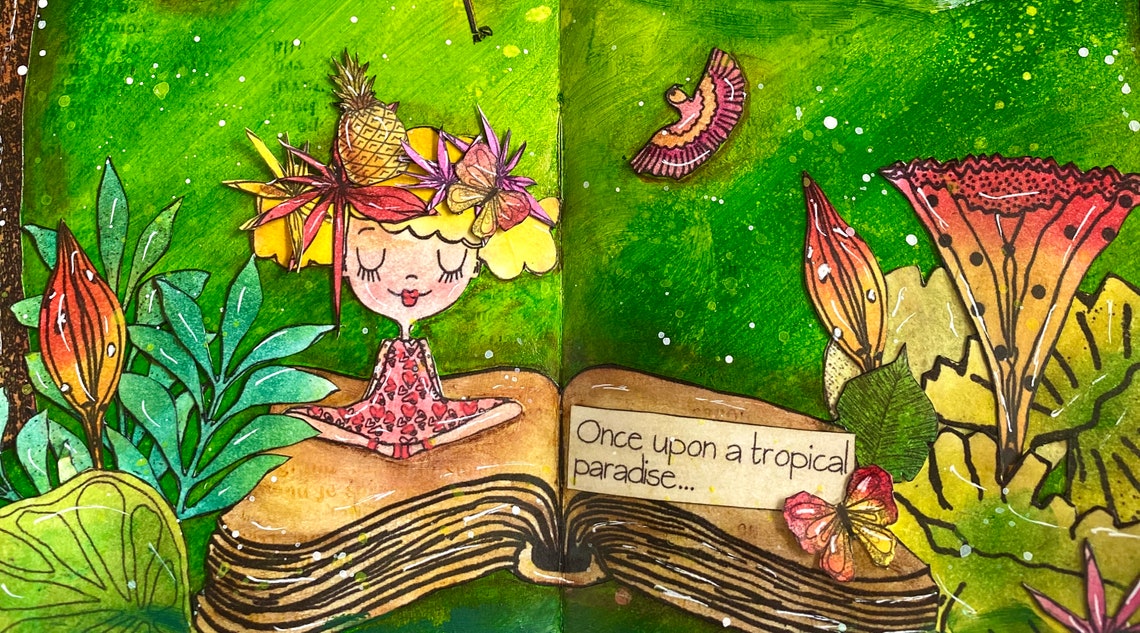 Mixed Media Art Journal Online Class Tutorial Kit - Etsy