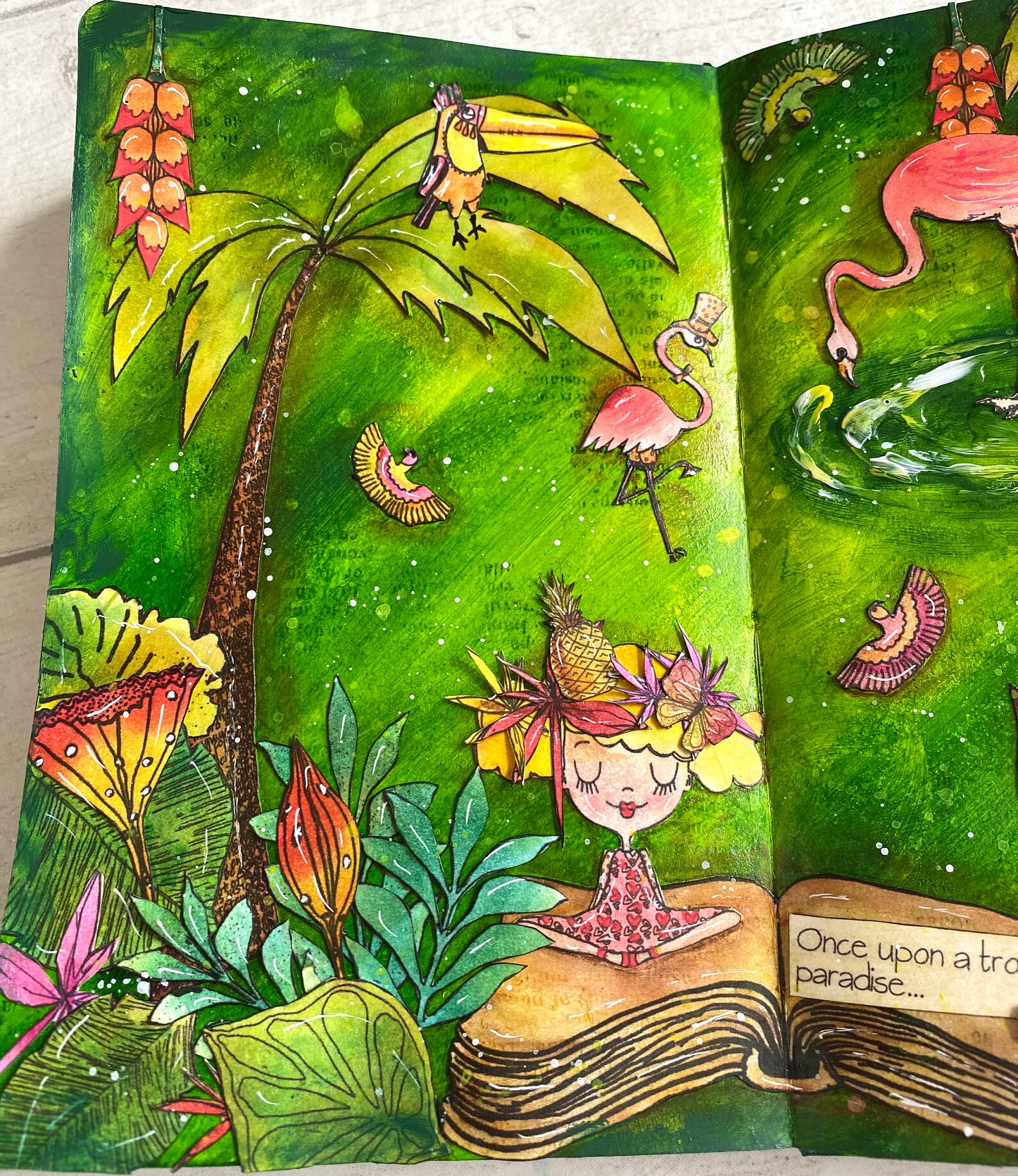 Mixed Media Art Journal Online Class Tutorial Kit - Etsy