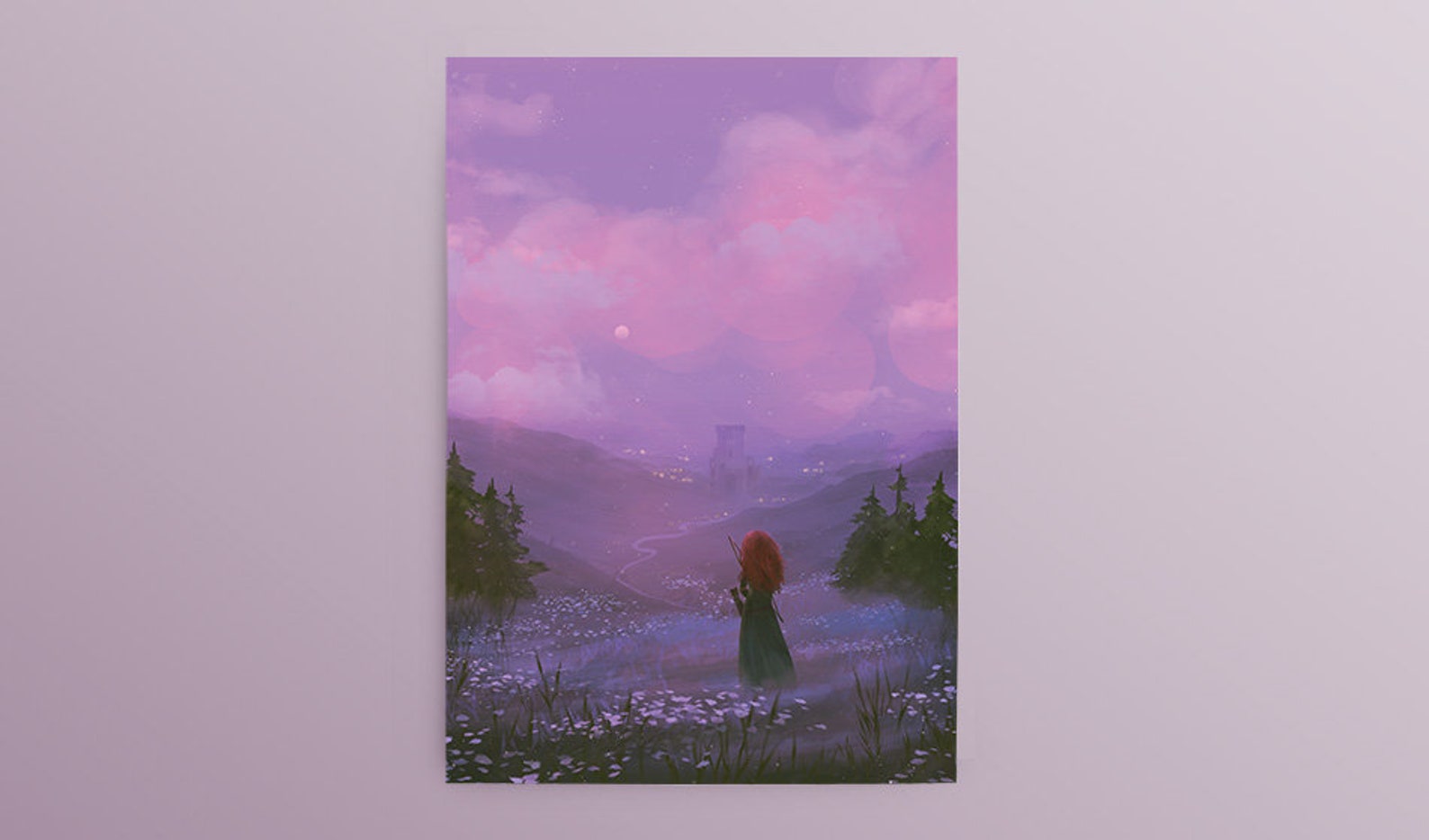 Postcard: Merida / Brave - Etsy