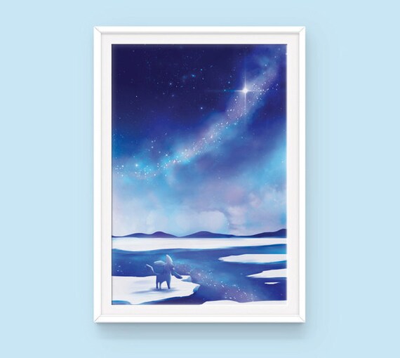 Pokemon Poster: Glaceon | Etsy