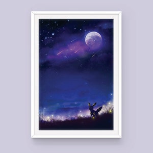 Pokemon Eeveelutions Poster Set: Eevee, Jolteon, Flareon, Sylveon ...