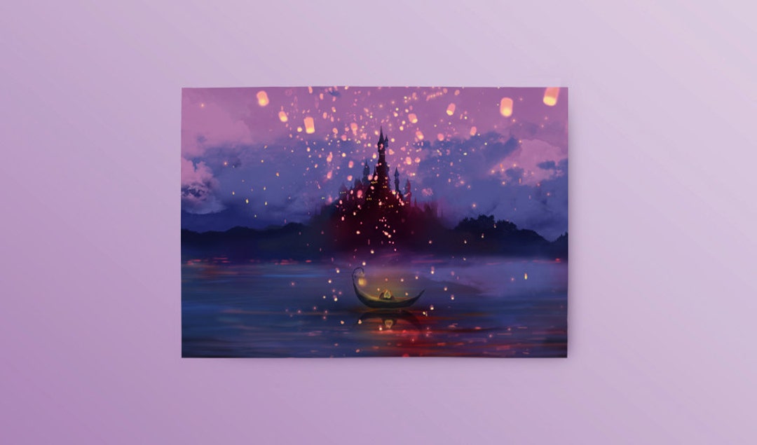 Tangled Postcard: Away With You - Etsy