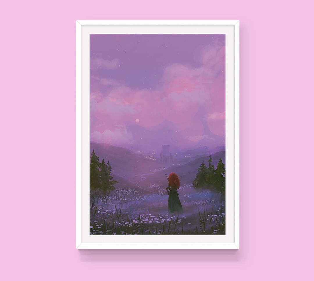 Merida Fanart Poster: Brave Inspired Art Print (11x17) - Etsy