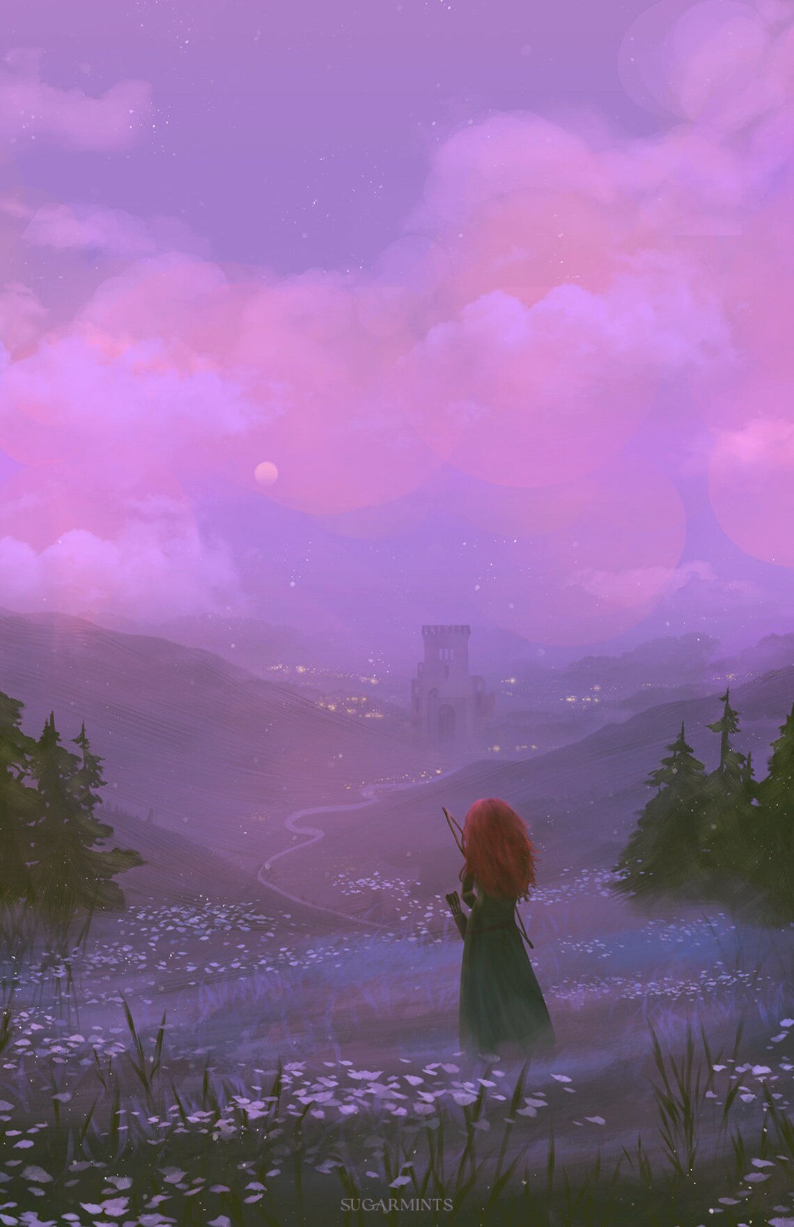 Postcard: Merida / Brave - Etsy