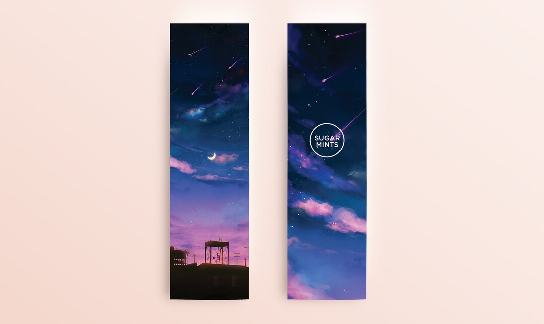 Anime Cityscape Bookmark: Dusk - Etsy