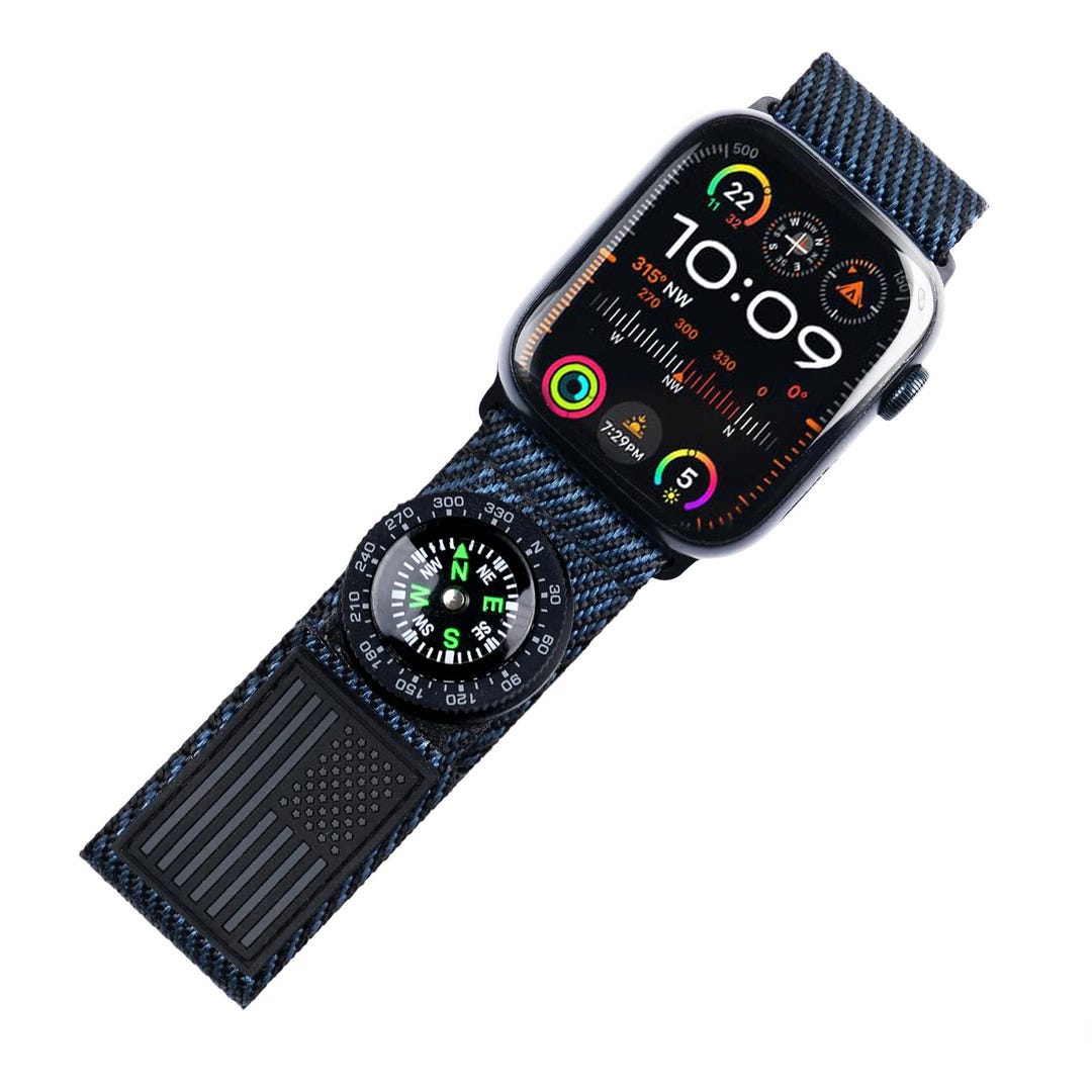 Tefeca Fortitude Series USA Flag Standard Wide Band – Onyx With Black ...