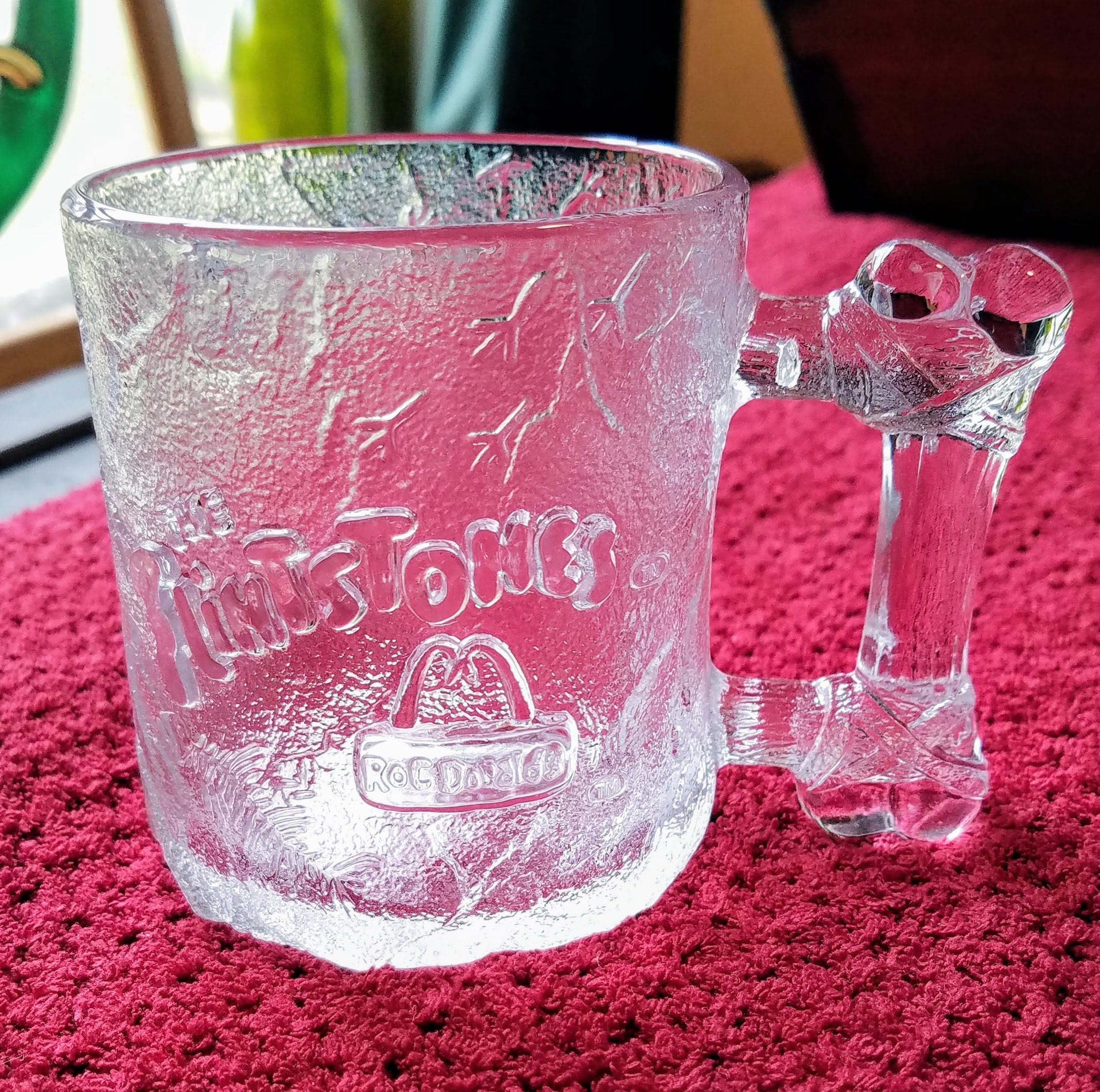 1993 Mcdonald's Flintstones Glass Mugs: Vintage Collectible Set - Etsy