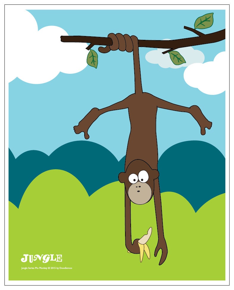 Monkey Print - Etsy