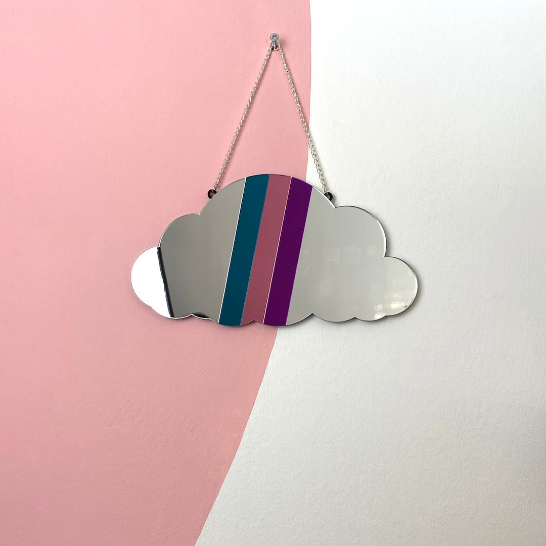 Cloud Rainbow Mirror / Acrylic / Wall Mirror - Etsy