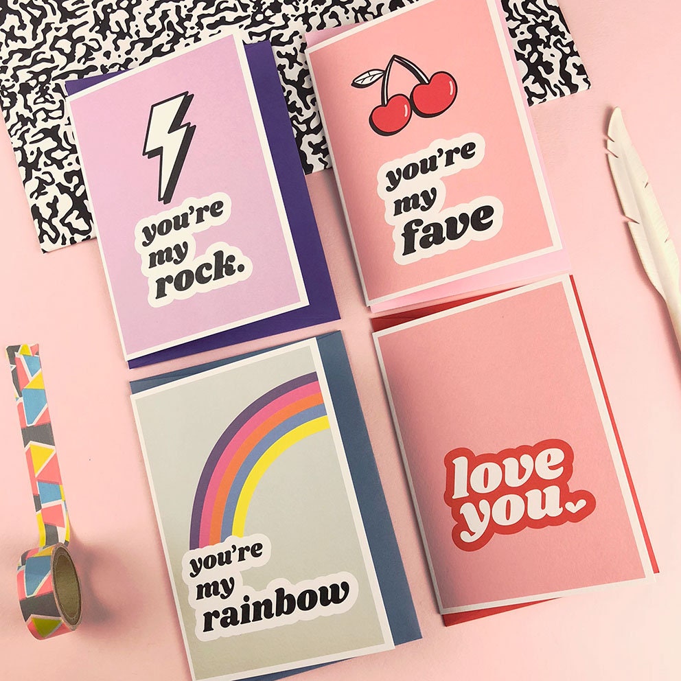 YOU'RE My RAINBOW Greeting Card// Rainbow Card - Etsy
