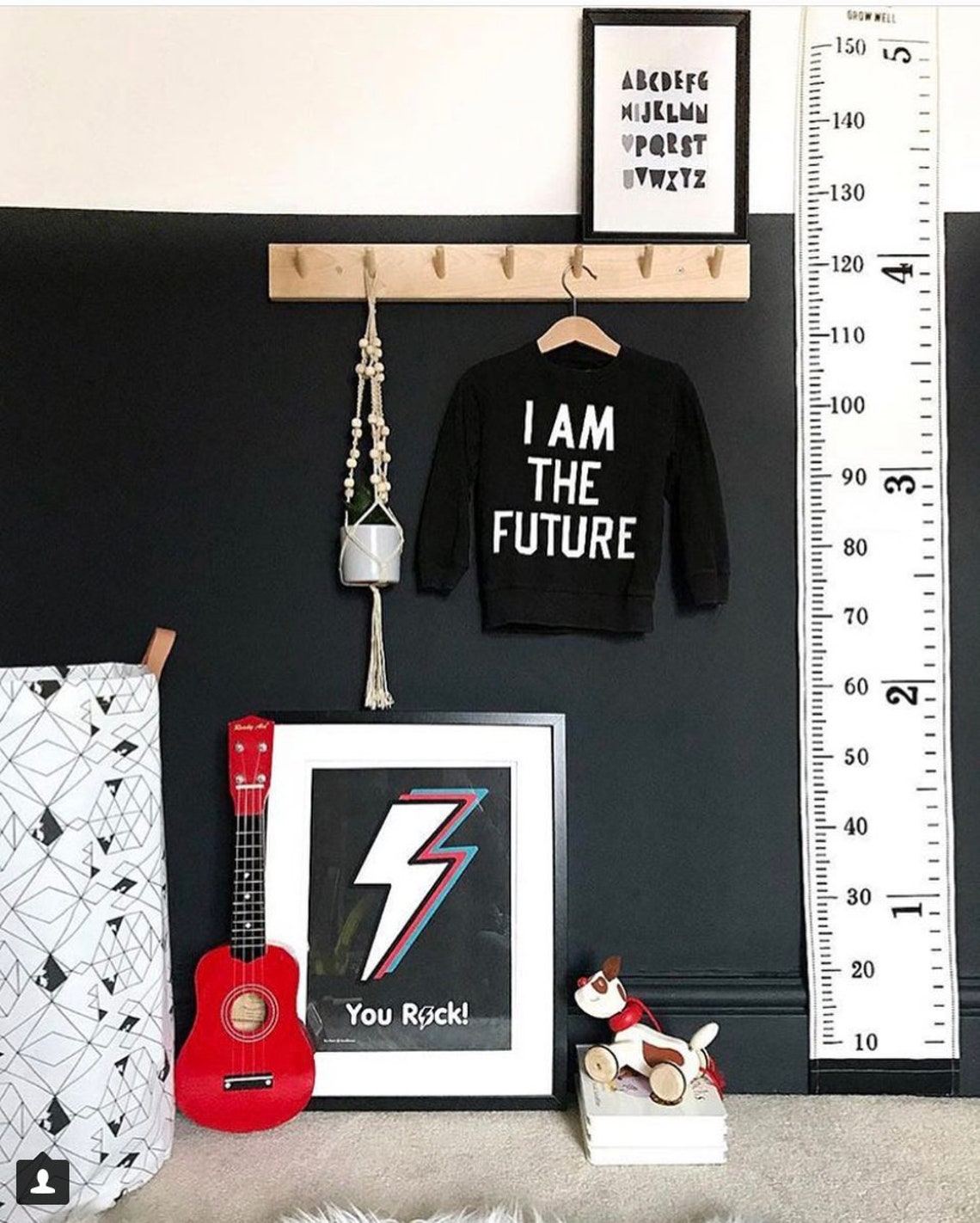 YOU ROCK! Art Print // Lightning Bolt, Typographic Print, Wall Art ...