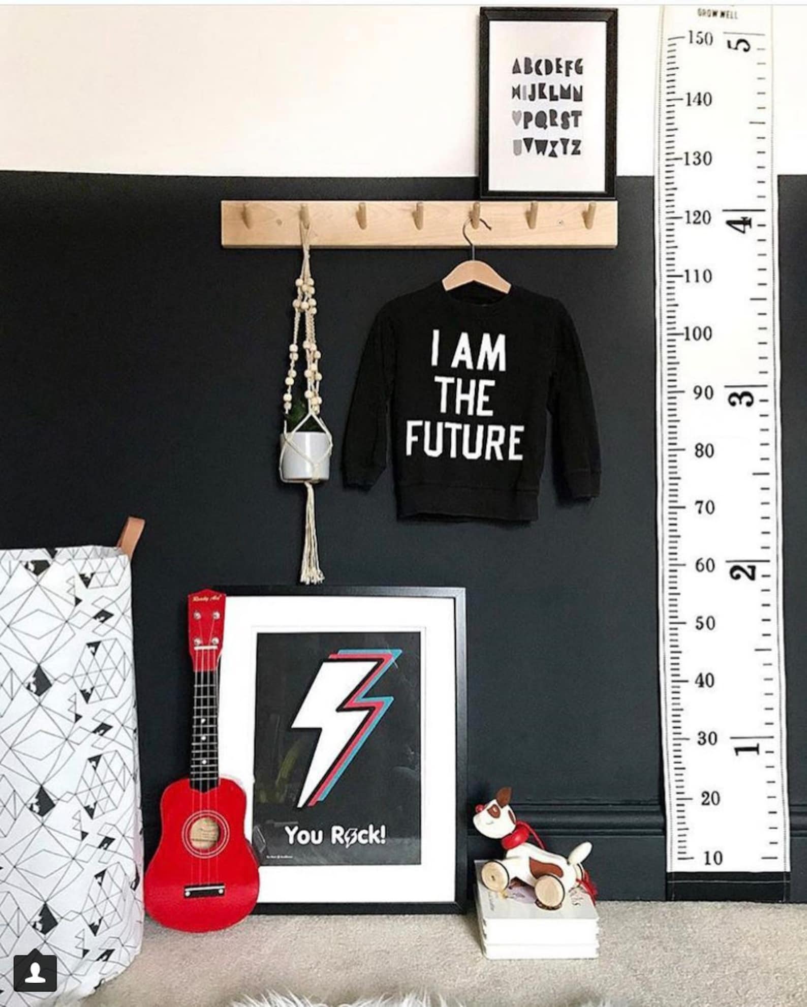 YOU ROCK! Art Print // Lightning Bolt, Typographic Print, Wall Art ...