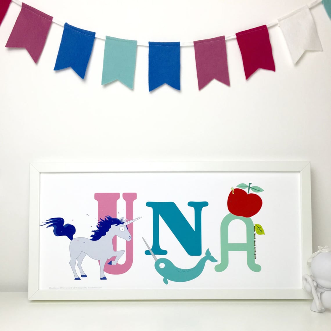 Personalised Name// Print/poster With Alphabetical - Etsy
