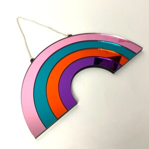 Rainbow Mirror / Acrylic / Wall Mirror / Multicolored - Etsy