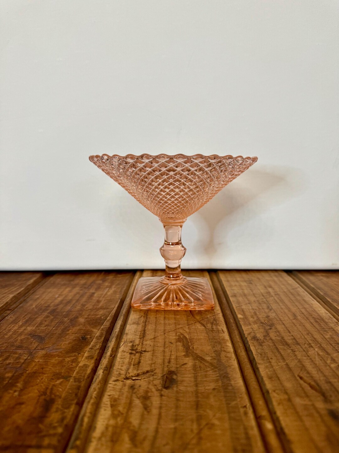 Vintage Pink Compote, Vintage Miss America Pink by Anchor Hocking ...