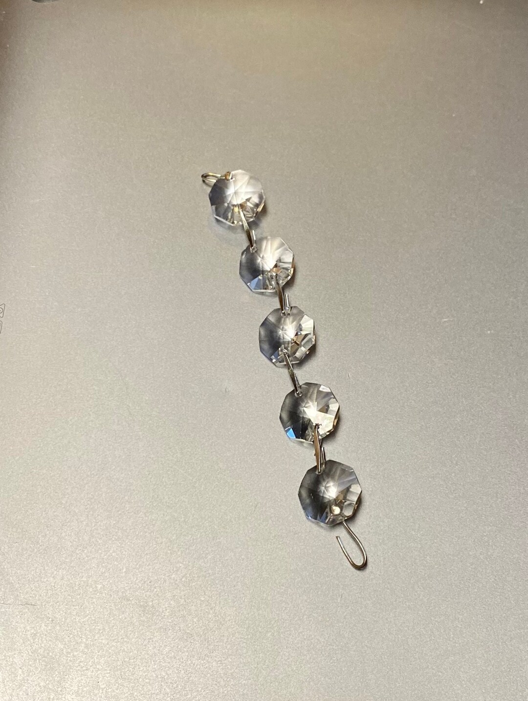 Vintage Crystal Bead Chain Garland, Vintage Crystal Bead Strand ...