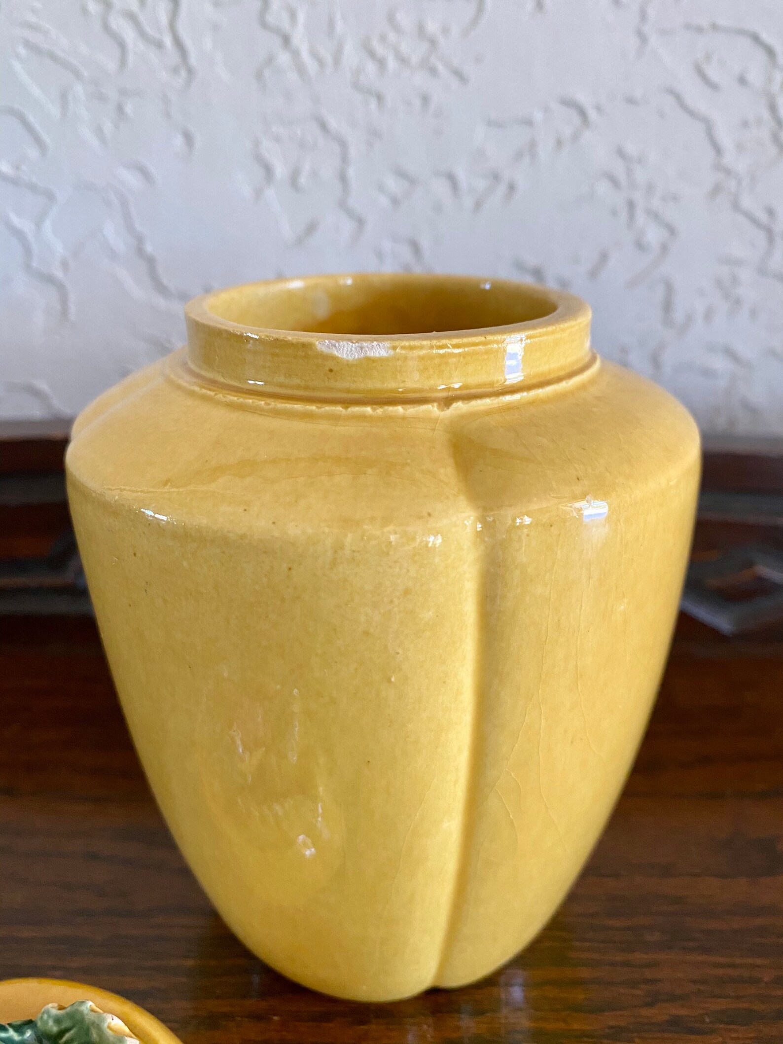 Vintage Mustard Yellow Jar Vintage Strawberry Lidded Jar | Etsy