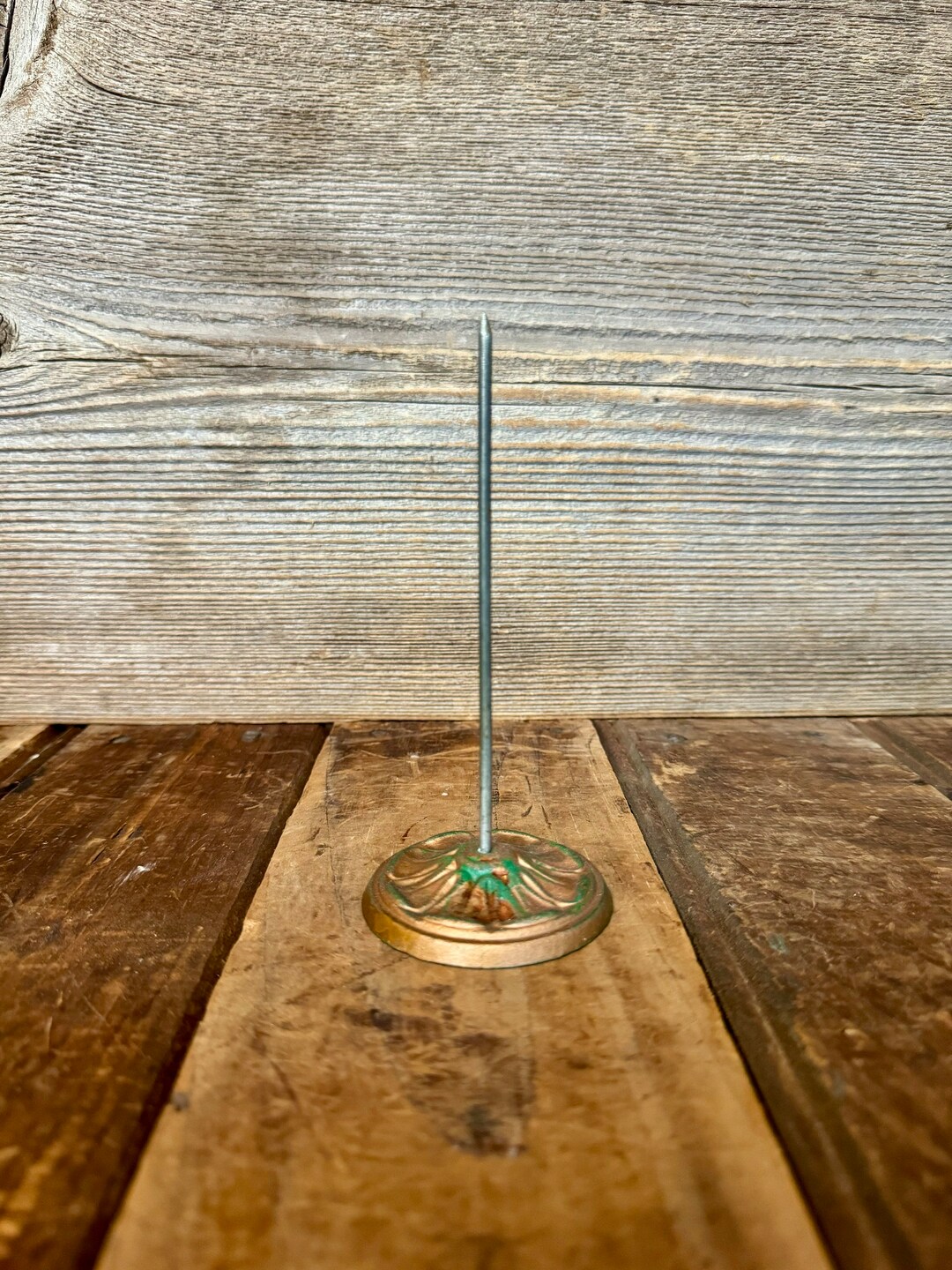 Vintage Receipt Spike, Vintage Paper Spike, Round Mail Spike, Vintage ...