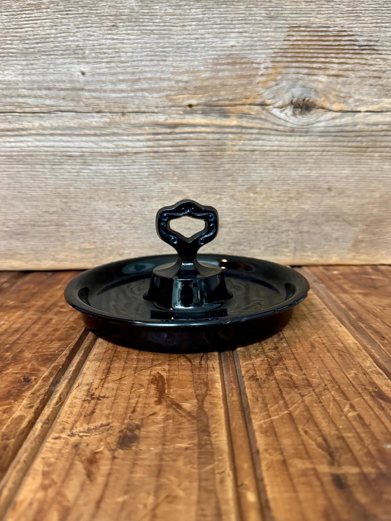 Vintage Black L. E. Smith Bean Pot Lid, Vintage Greek Key Bean Pot Lid ...