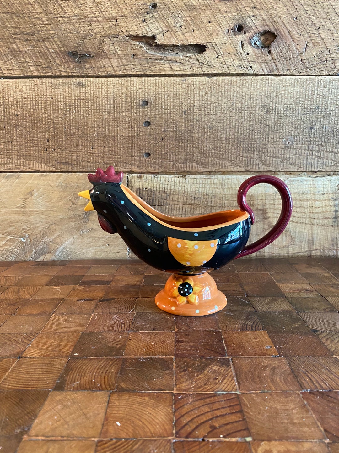 Vintage Chicken Creamer, Vintage Rooster Creamer, Rooster Decor ...