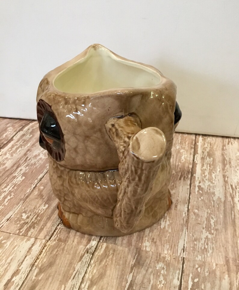 Owl Pitcher Vintage Sittre Owl Pitcher Owl Beverage Serving - Etsy