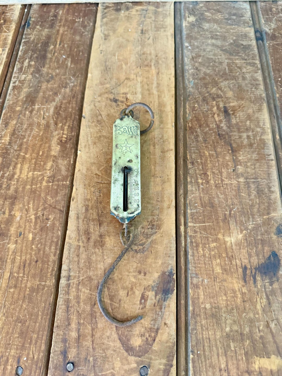 Vintage Brass Scales, Vintage PS&W Co 25 Lb. Scales, Industrial Decor ...