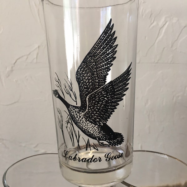 Vintage Goose Drinking Glass - Etsy