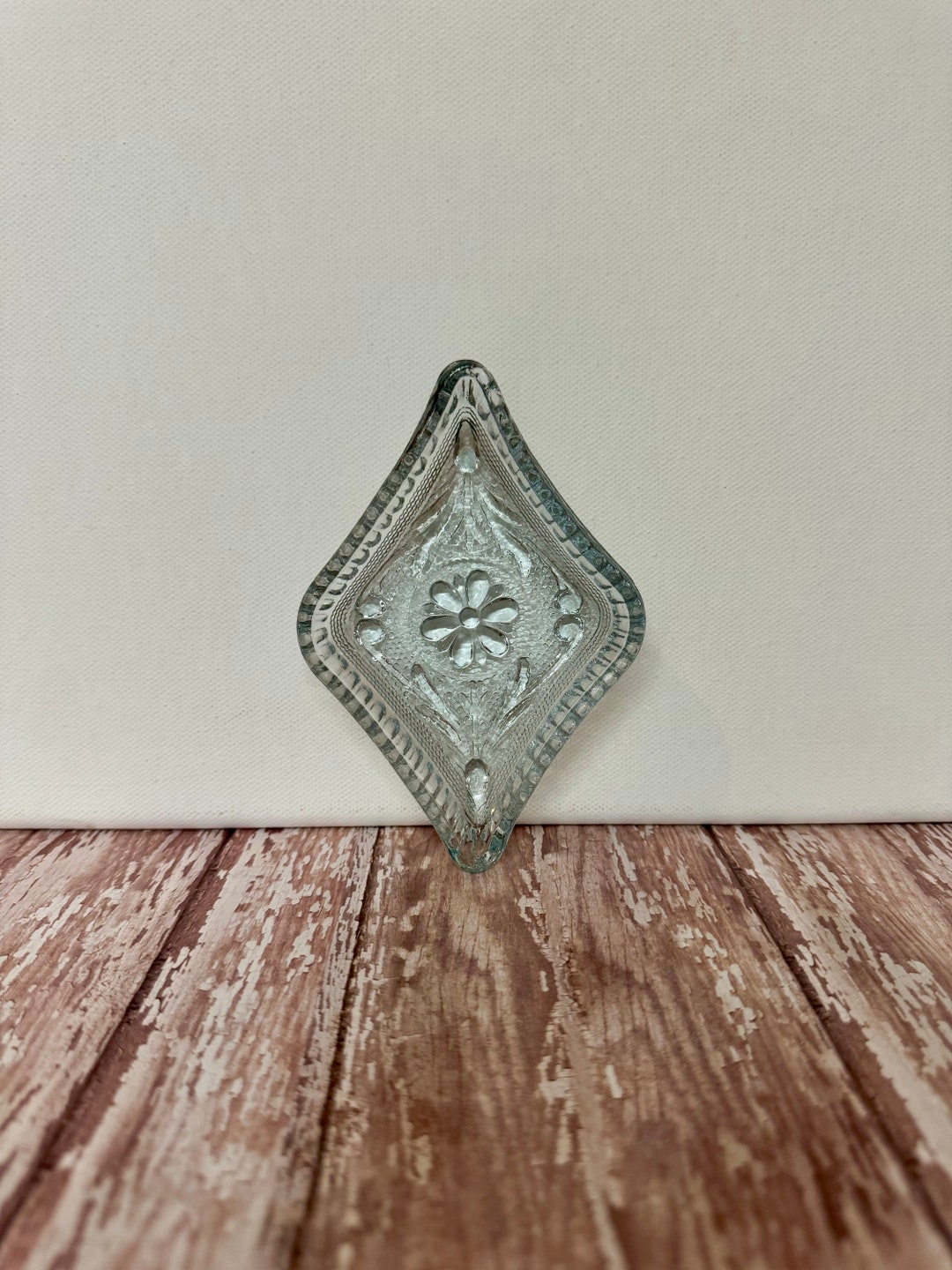 Tiara Sandwich Glass Bridge Table Dish, Vintage Light Blue Tiara ...