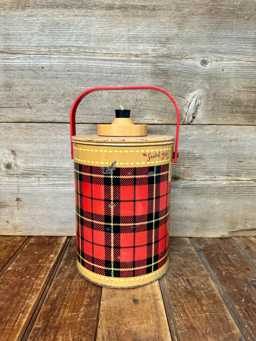 Vintage Skotch Jug 1 Gallon Cooler, Vintage Buffalo Plaid Mid Century ...