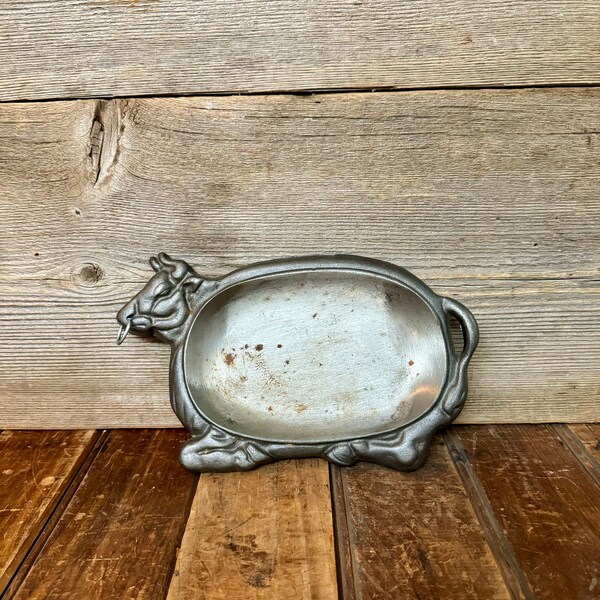 Cast Iron Cow Plate - Etsy