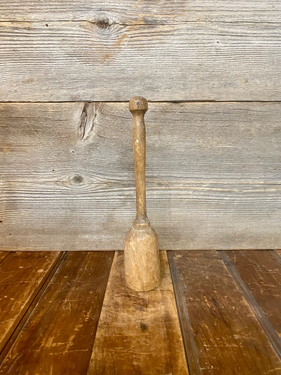 Primitive Wood Pestle, Antique Wood Pestle, Vintage Wood Masher ...