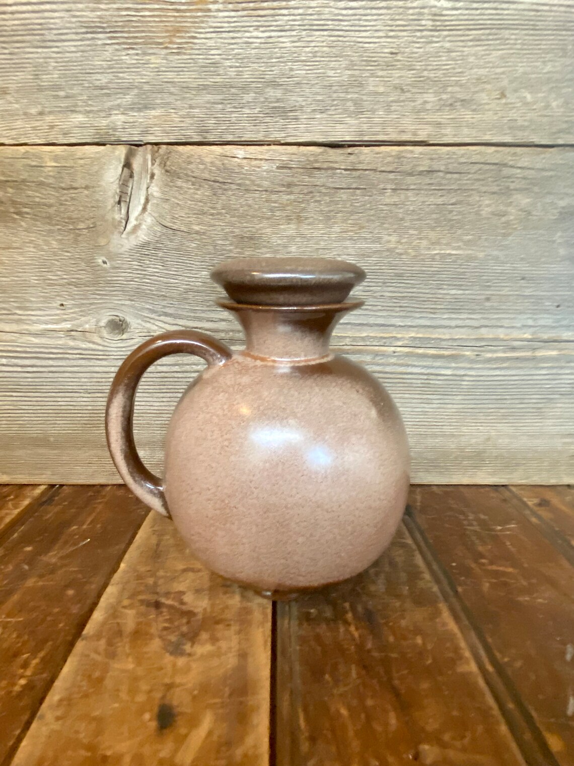 Vintage Brown Satin Frankoma Carafe Set, Vintage Frankoma Coffee Carafe ...