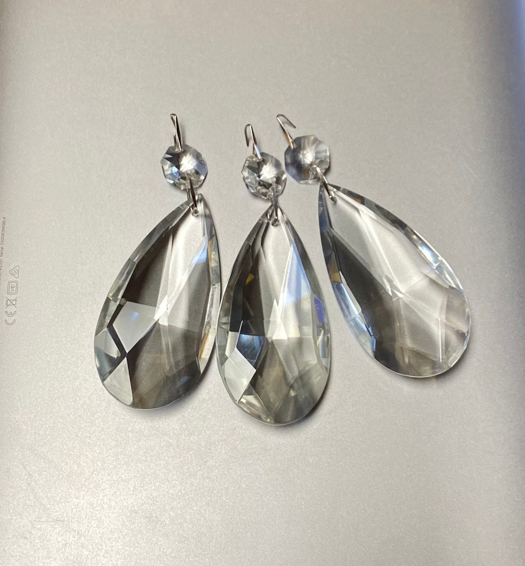Vintage Crystal Chandelier Crystals, Replacement Crystals, Teardrop ...