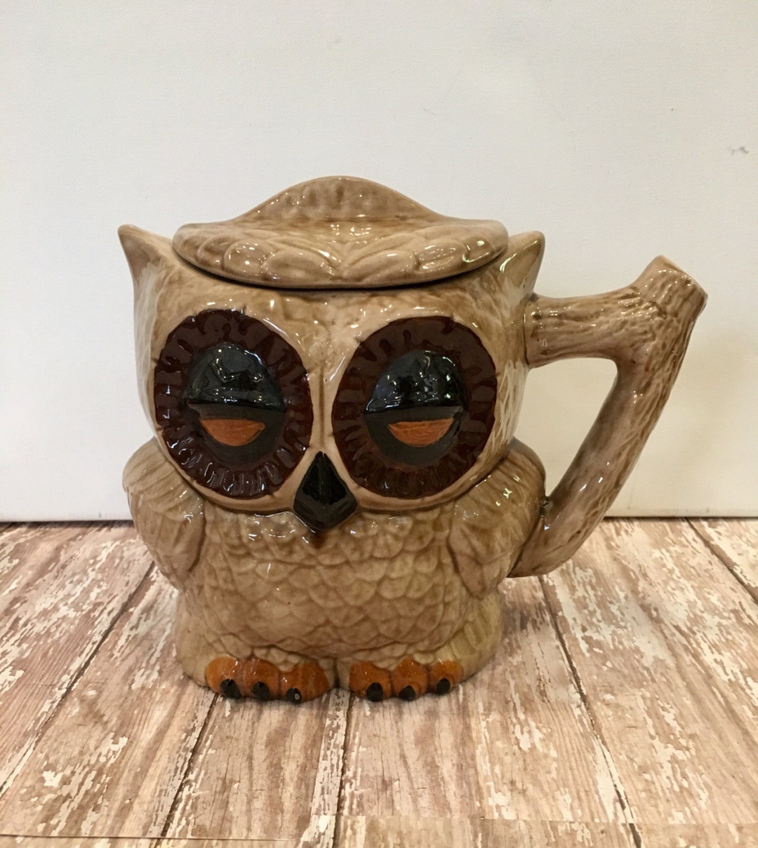 Owl Pitcher, Vintage Sittre Owl Pitcher, Owl Beverage Serving, Owl ...