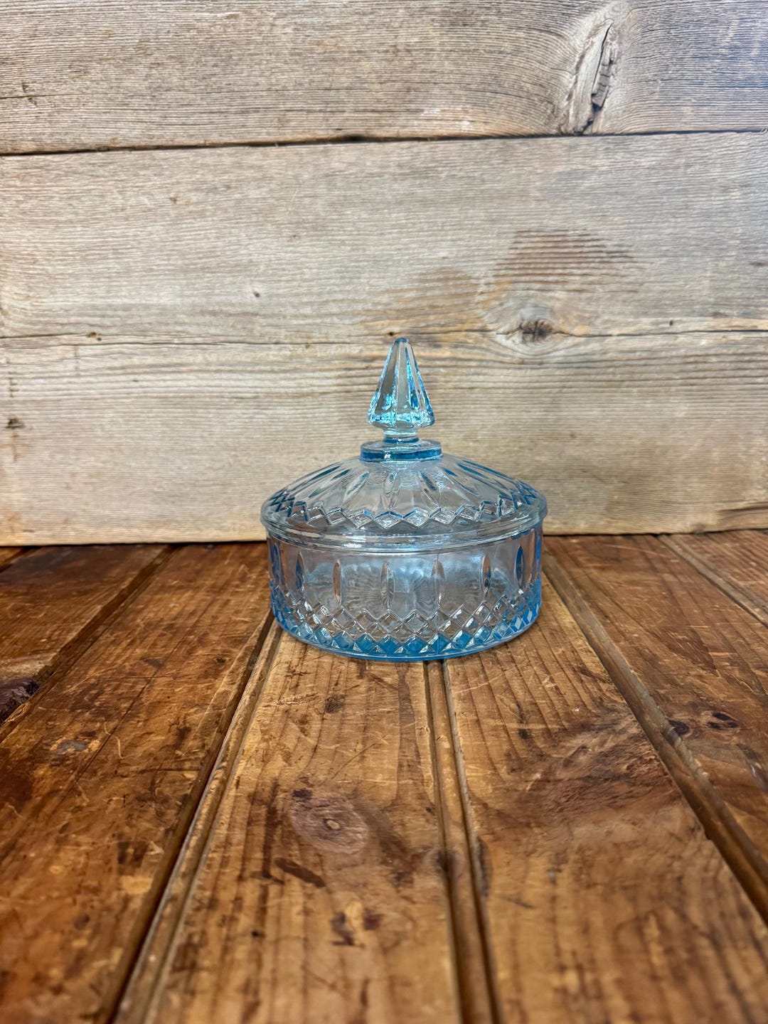 Vintage Blue Candy Dish, Indiana Glass Princess Candy Dish, Princess ...