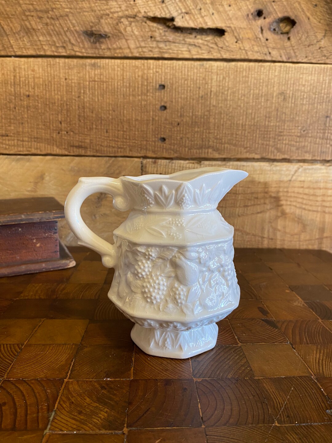 Vintage Lefton White Creamer Pitcher, Vintage Lefton H6369 Creamer ...