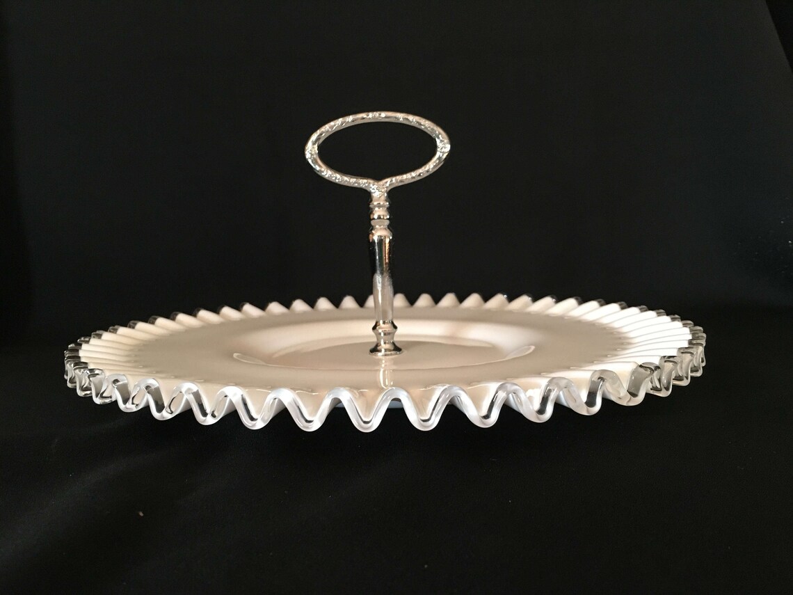 Vintage Serving Plate Vintage Silver Crest Sandwich Plate | Etsy