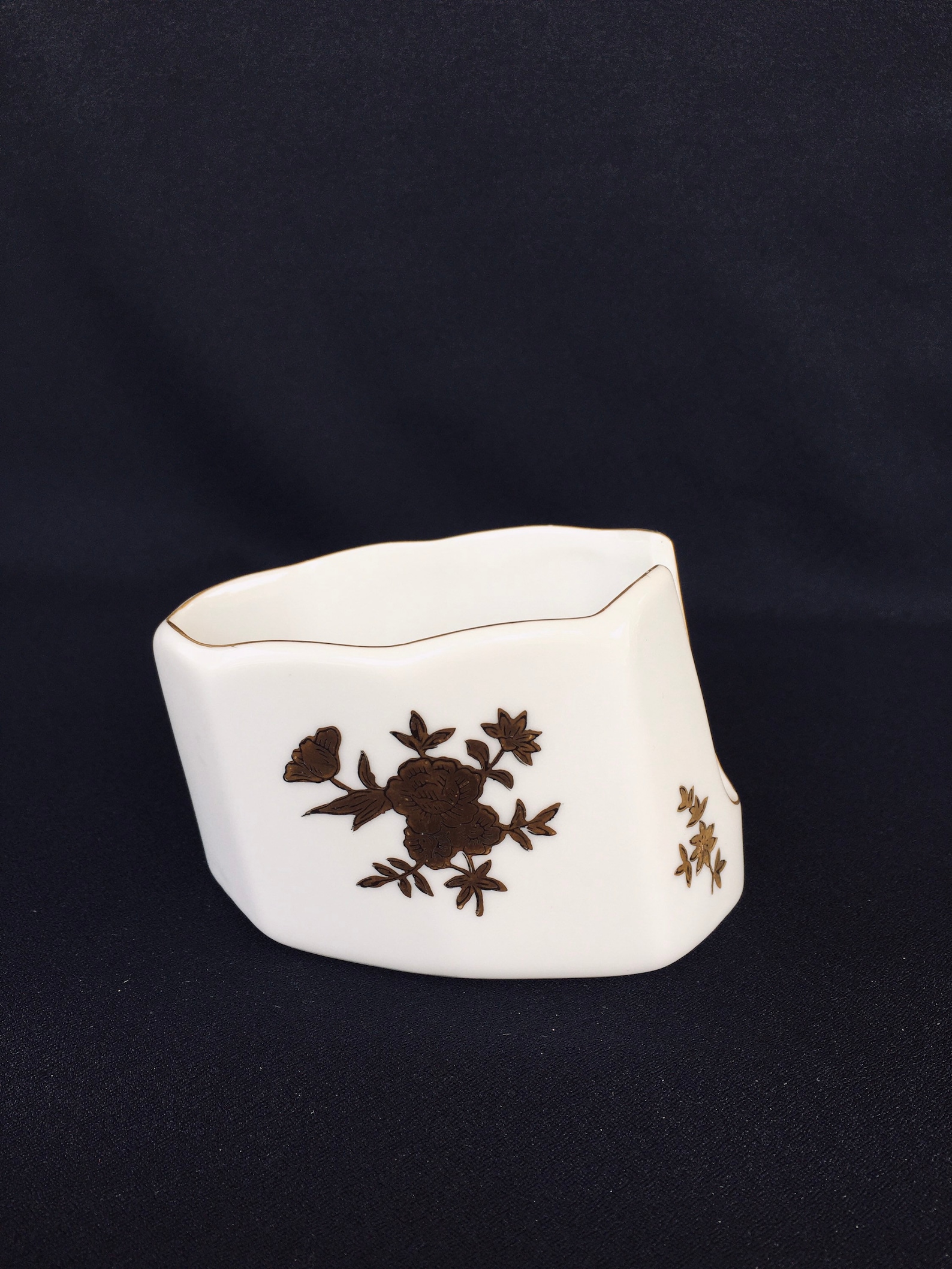 Vintage Spoon Rest Vintage China Spoon Rest White and Gold | Etsy