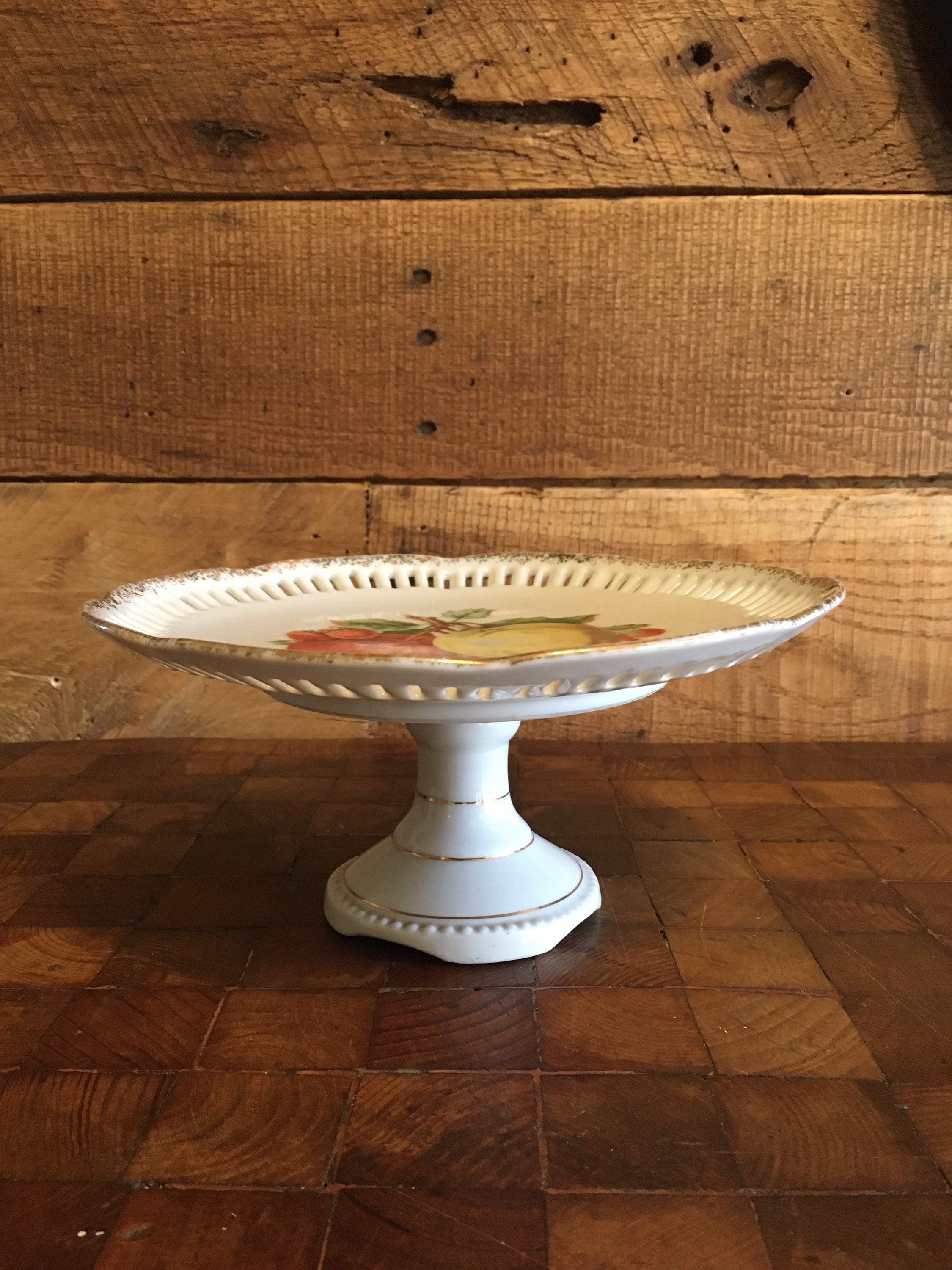 Vintage Small Cake Stand Vintage Bon Bon Stand Vintage Fruit | Etsy