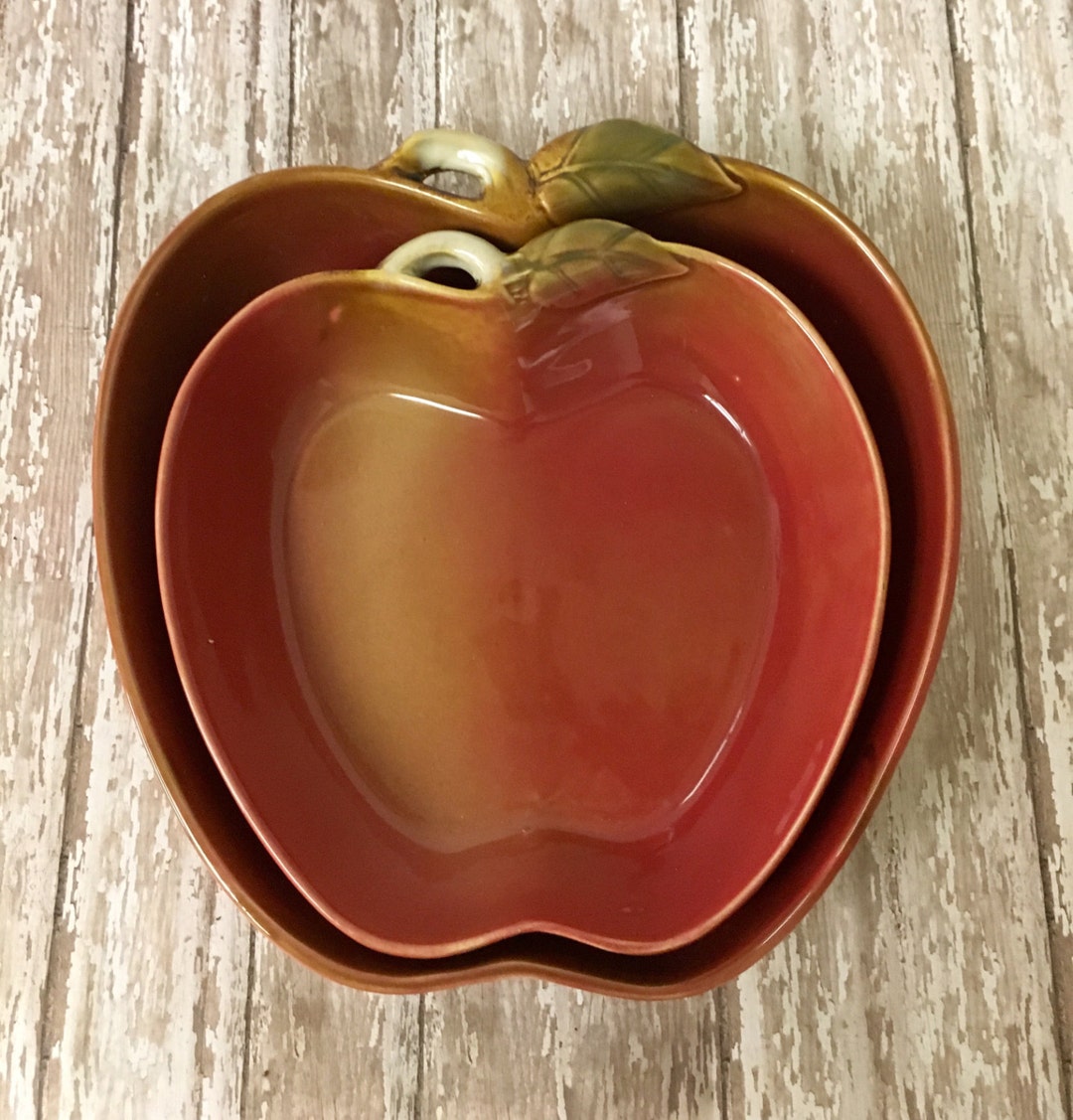 Vintage Apple Serving Tray Vintage Apple Nesting Trays Pair - Etsy