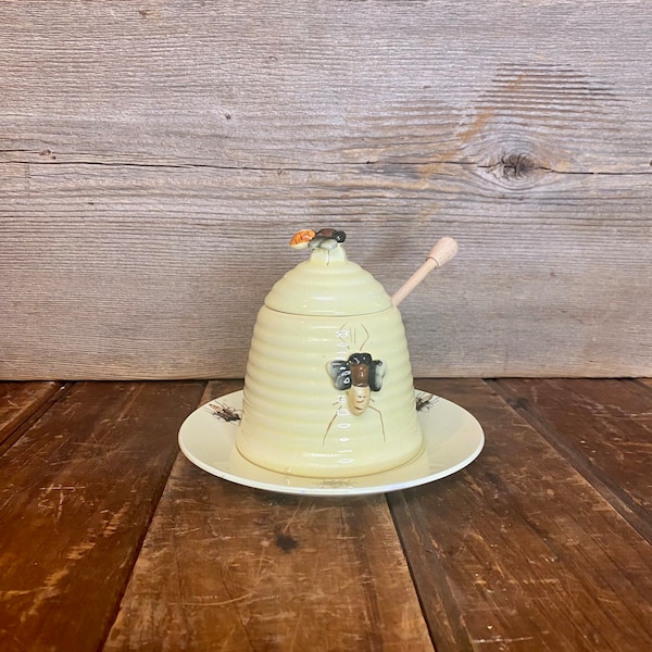 Vintage Honey Pot - Etsy