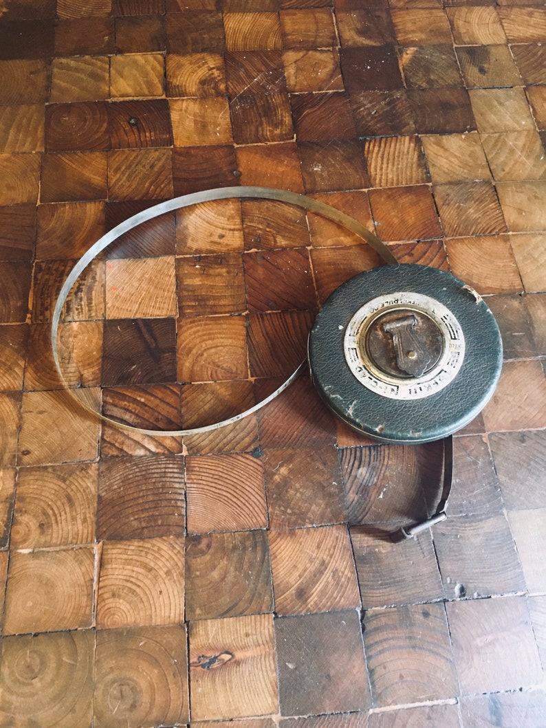 Vintage 50 Foot Steel Tape Measure, Vintage Lufkin Ni-clad 50 Ft Tape ...