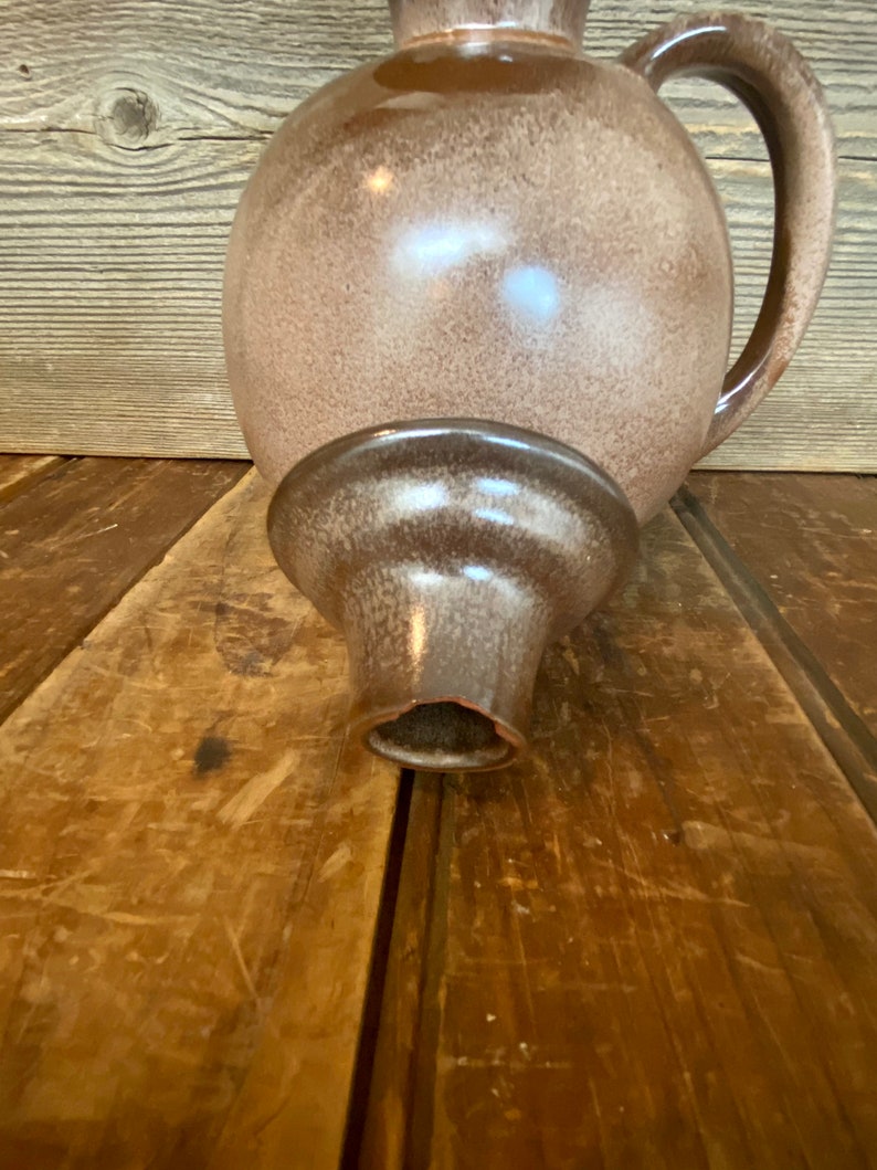 Vintage Brown Satin Frankoma Carafe Set, Vintage Frankoma Coffee Carafe ...