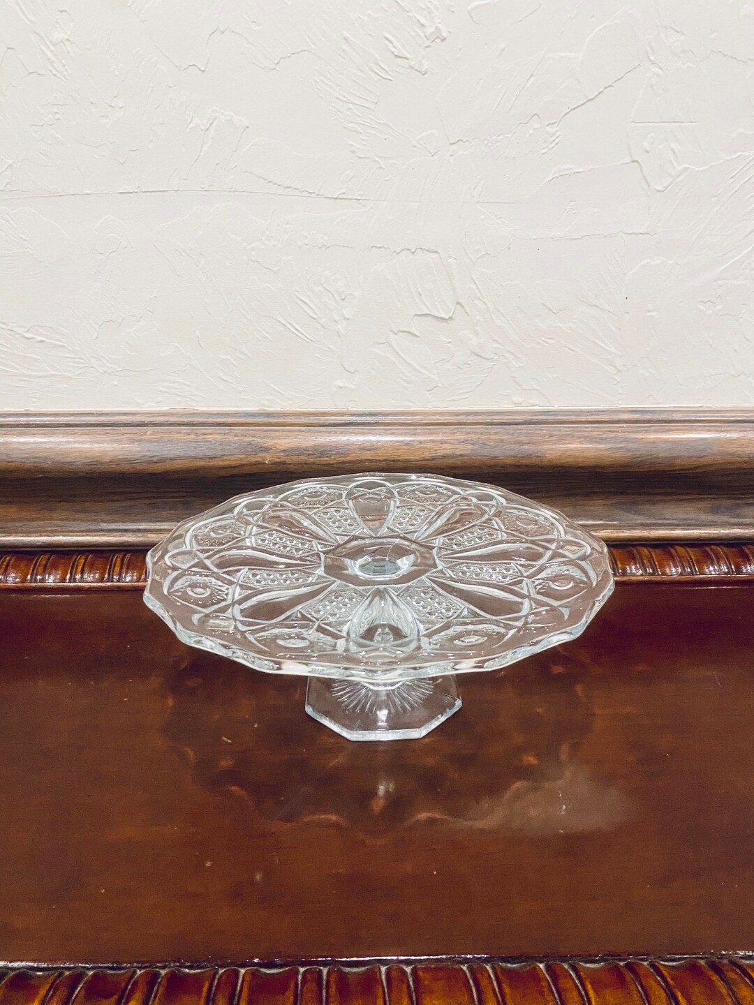 Vintage Cake Stand, Vintage EAPG Cake Stand, Vintage Mckee Glass ...