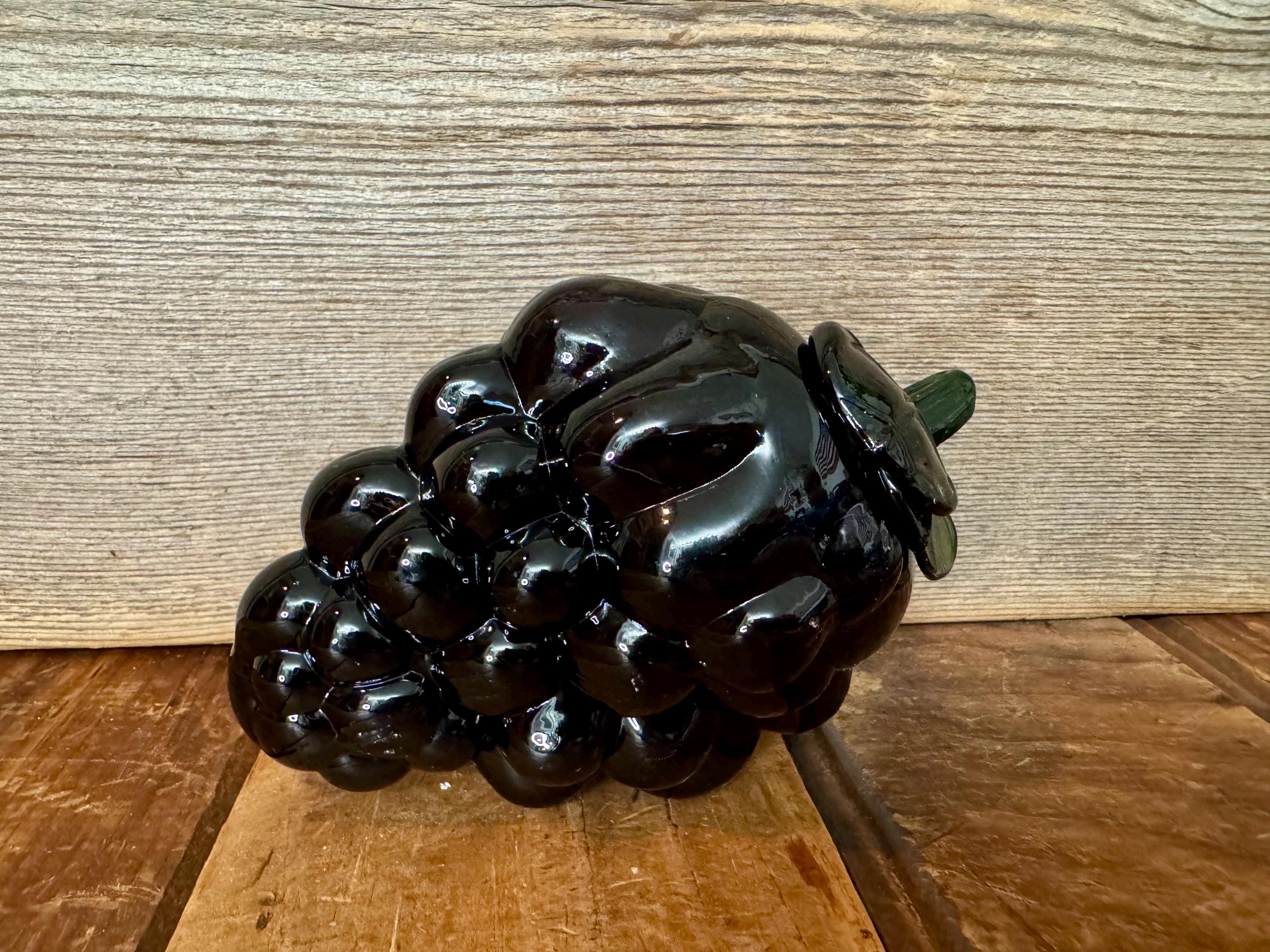 Vintage Art Glass Grape Cluster, Vintage Hand Blown Grapes, Vintage Art ...