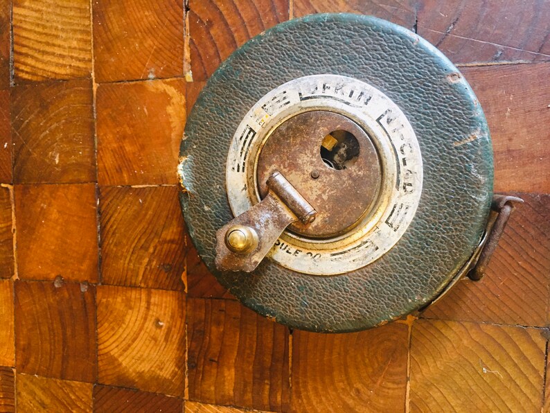 Vintage 50 Foot Steel Tape Measure, Vintage Lufkin Ni-clad 50 Ft Tape ...